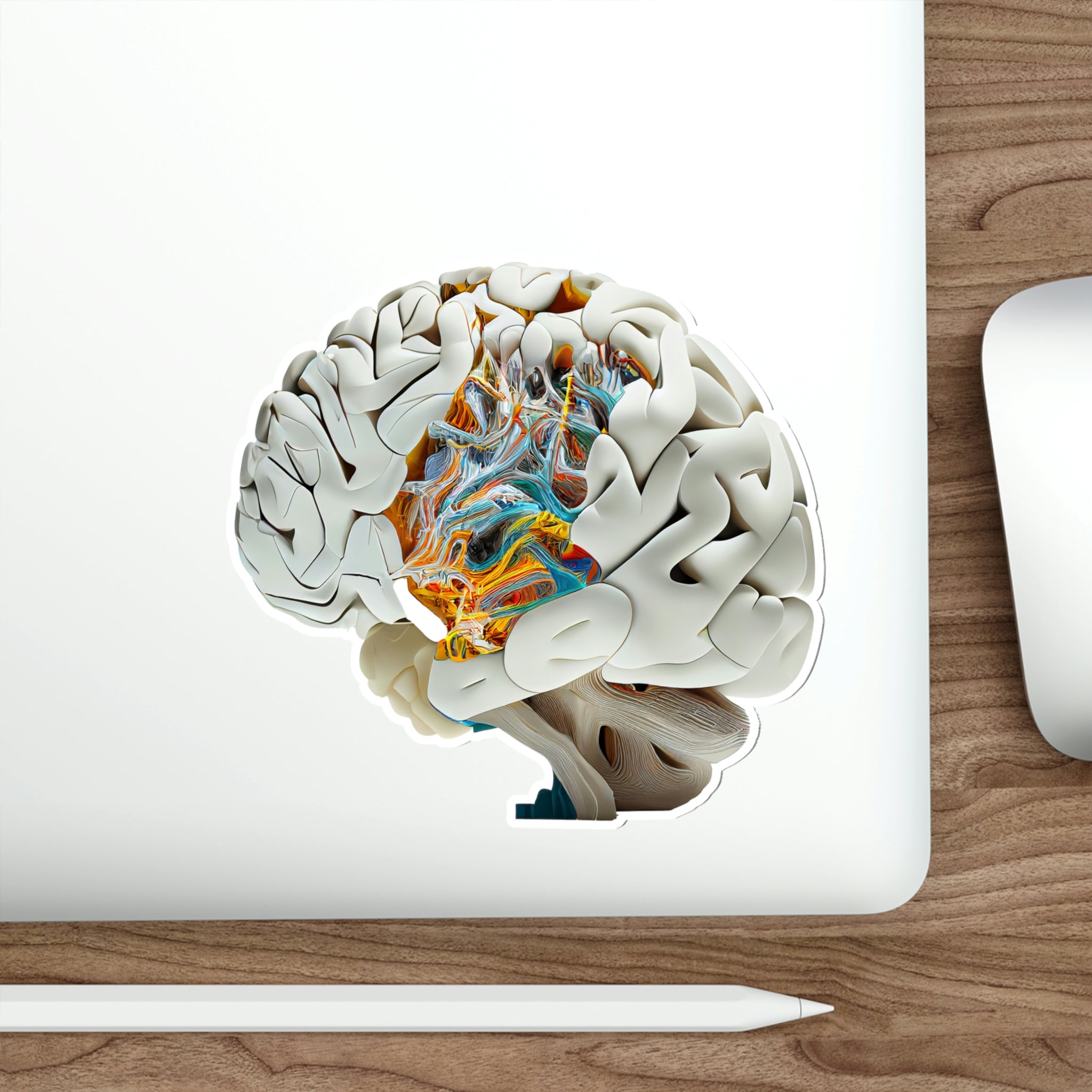 Quantum Brain Die-Cut Sticker – AnatomyAIA