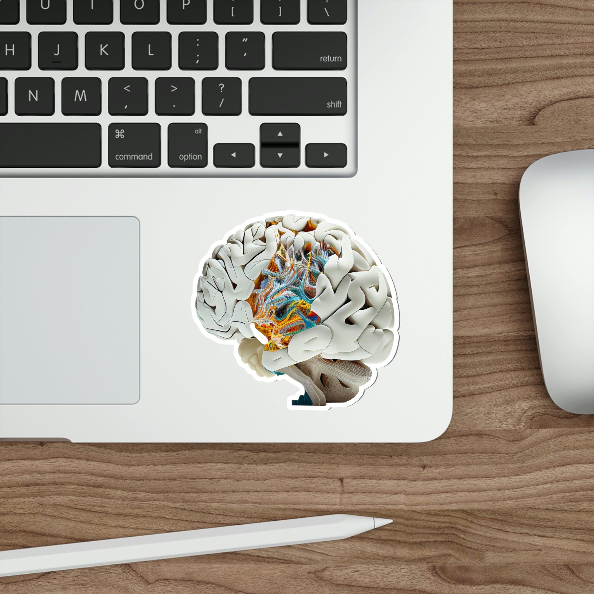 Quantum Brain Die-Cut Sticker – AnatomyAIA